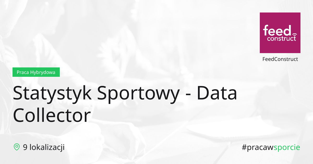 Statystyk Sportowy - Data Collector - FeedConstruct